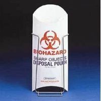 Bel-Art Biohazard Sharp Object Pouch, SCIENCEWARE 132360000 Pouch Stand ...