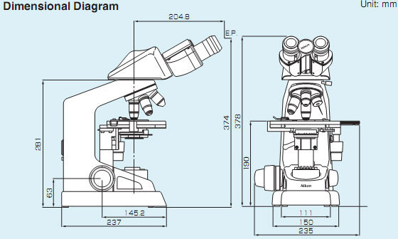 Nikon Instruments Eclipse E100 Educational Biological Upright 120v 9427