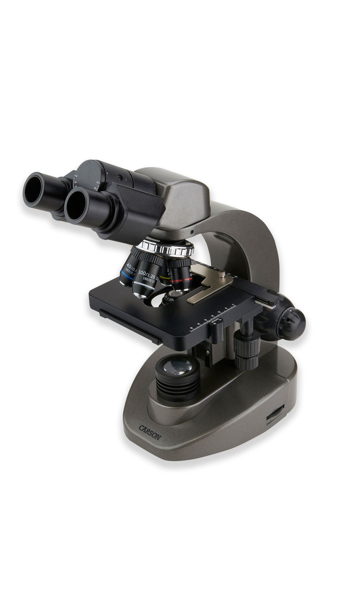 Carson 40x-1600x Table Top Microscope w/Universal Smartphone Adapter MS ...
